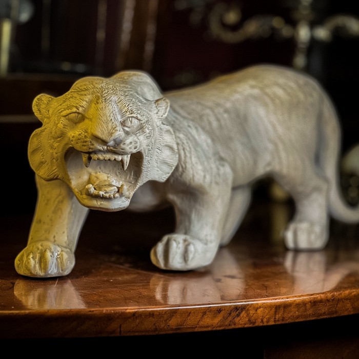 Jual Patung harimau Macan putih Vintage lawas jadul antik | Shopee ...