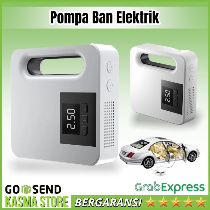 Jual Pompa Ban Mobil Elektrik Digital LCD Portable Kompresor Angin ...