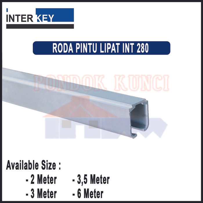 Jual TRACK REL ATAS PINTU LIPAT INTERKEY 280 RAIL FOLDING DOOR | Shopee ...