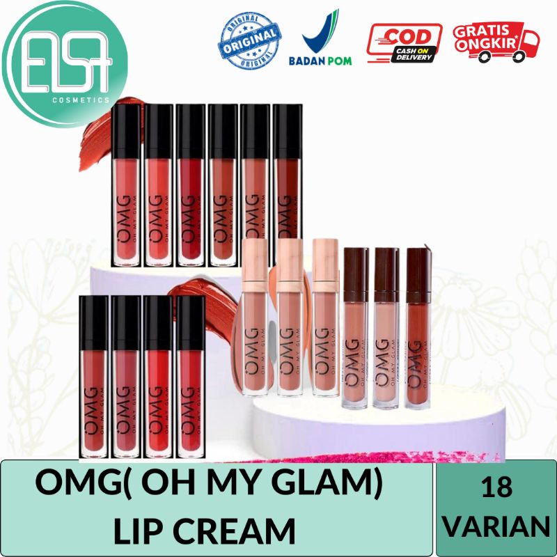 Jual OMG Oh My Glam Matte Kiss Lip Cream / OMG LIPCREAM LOVE EDITION | Shopee Indonesia