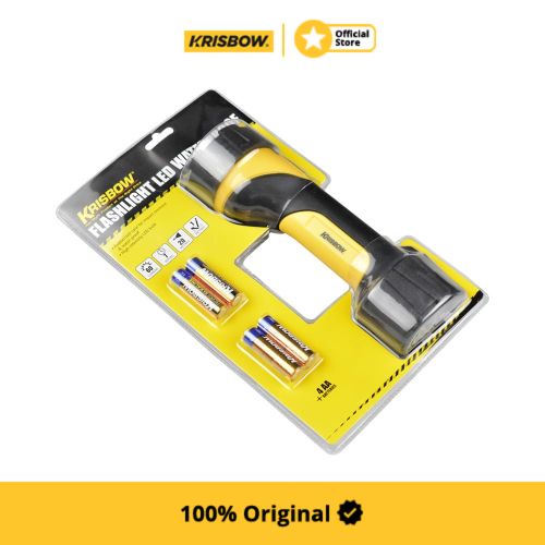Jual Krisbow Flashlight Senter Led Tahan Air 60 Lm 4Xaa | Shopee Indonesia