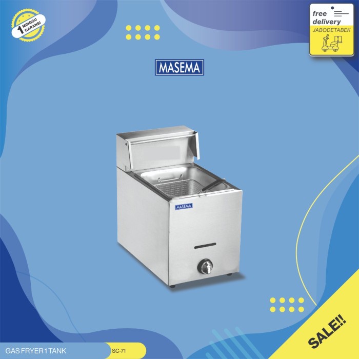 Jual Masema Gas Deep Fryer Sc-71 Alat Penggoreng Gas 1 Tangki | Shopee Indonesia