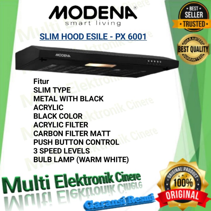 Jual Promo Cooker Hood Modena Px 6001 Slim Hood Modena | Shopee Indonesia