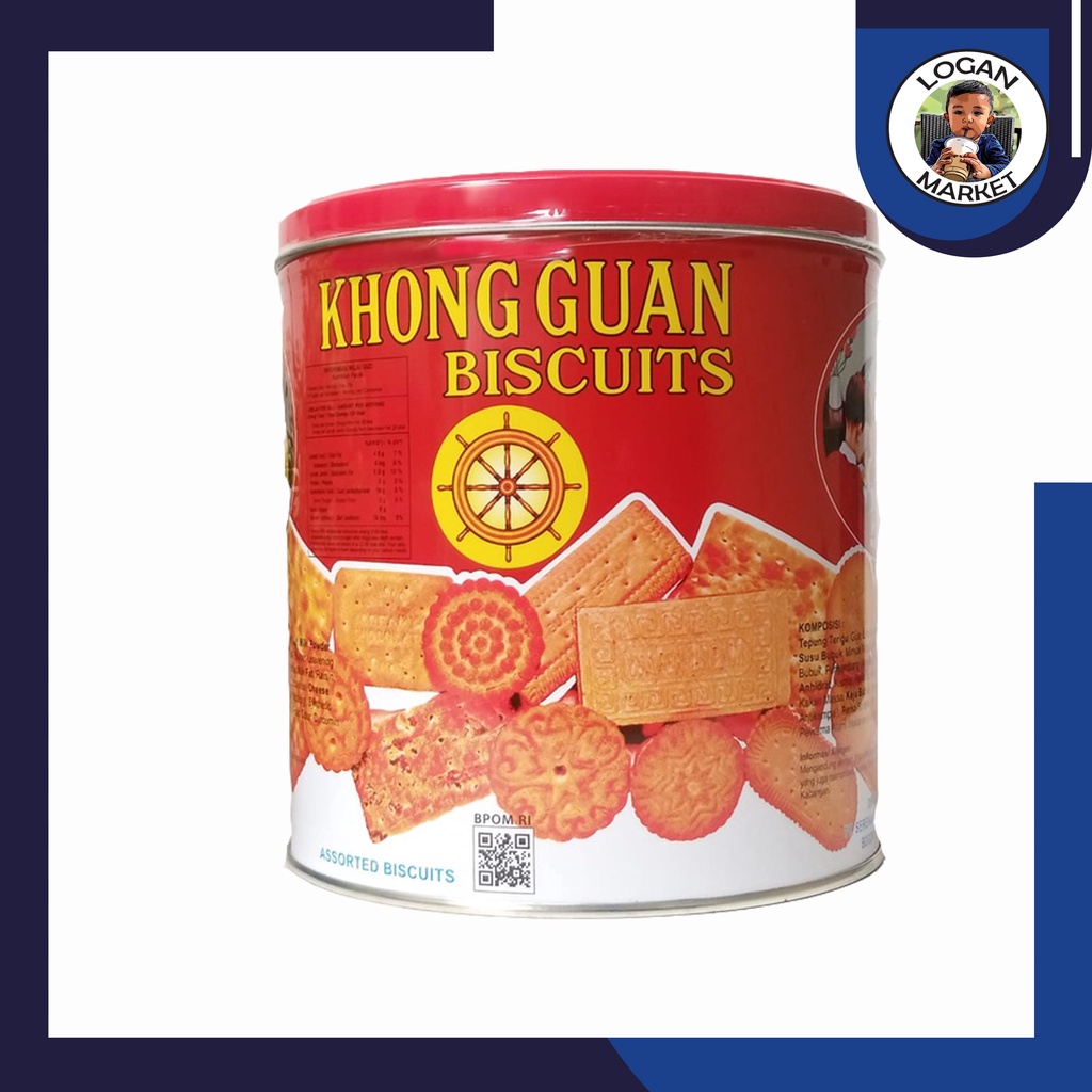 Jual Khong Guan Biskuit Khongguan Assorted Biscuit Kaleng 650Gr 650Gram ...