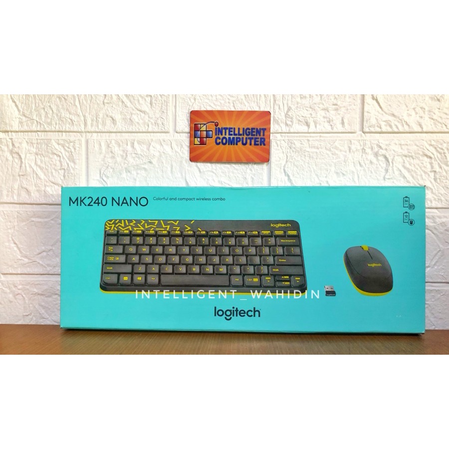 Jual KEYBOARD MOUSE WIRELESS NANO LOGITECH MK240 ORIGINAL | Shopee ...