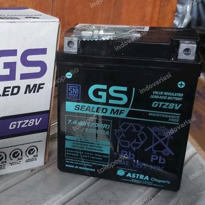 Jual Aki Gs Astra Gtz8V Xmax Cbr250 Klx Vespa Matic | Shopee Indonesia