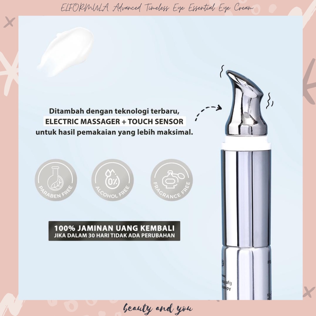 Jual Elformula D Timeless Eye Essential Eye Cream | Shopee Indonesia
