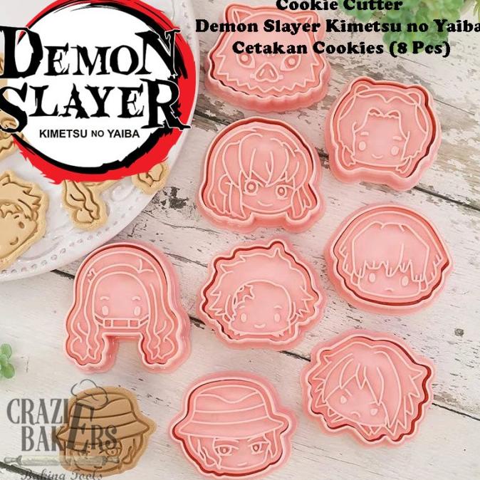 Jual Cookie Cutter Demon Slayer Kimetsu no Yaiba Cetakan Cookies (8 Pcs ...