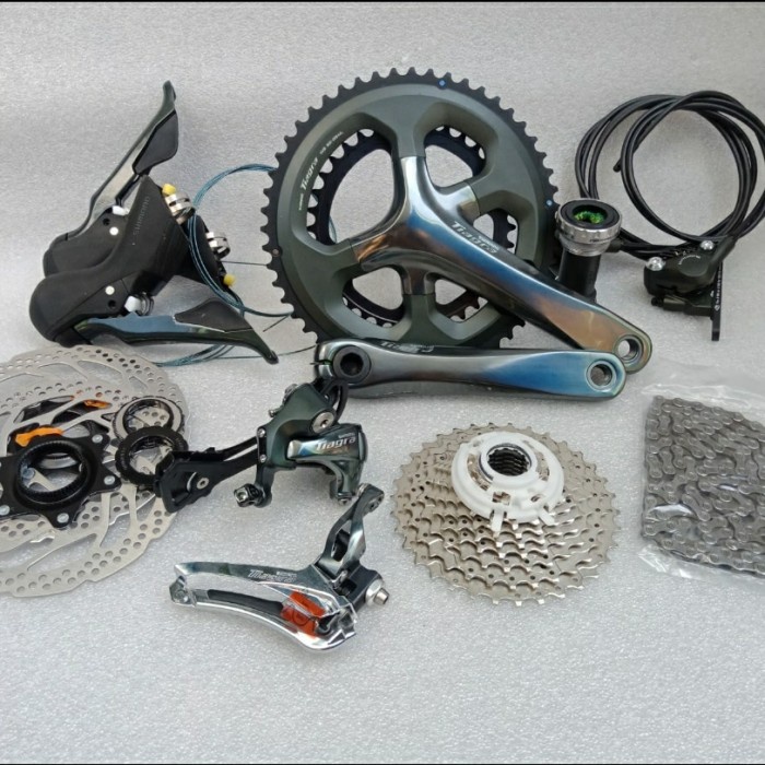 Jual Group Set Shimano Tiagra 4720 2X10 Speed Hidrolis Disc Brake Besr ...