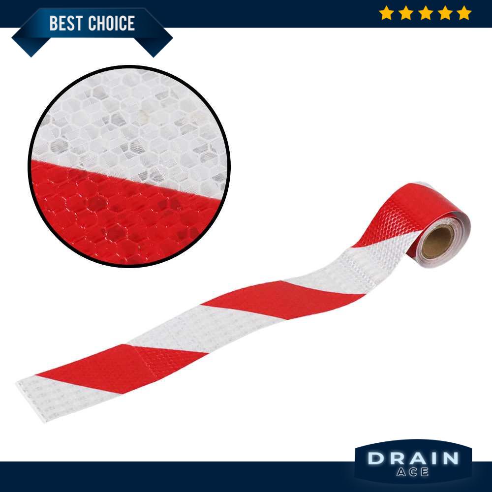 Jual Car Reflective Sticker Warning Strip Tape Two Color 5x300cm Pita ...