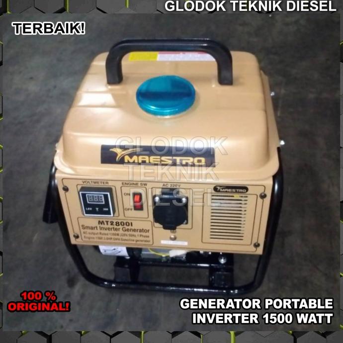 Jual Harga Promo Genset Generator Portable Inverter 1500 WATT Bensin ...