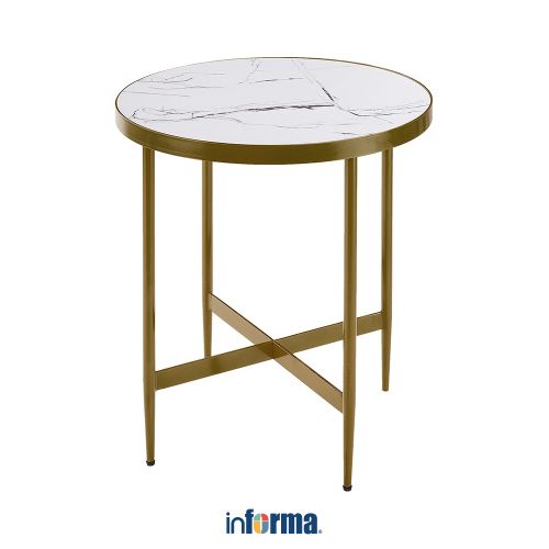 Jual Informa Maria Meja Sisi - Gold End Table Meja Kecil Aesthetic Meja ...