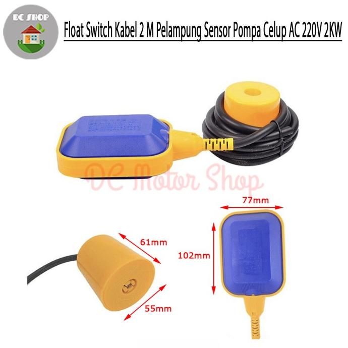 Jual Float Switch Kabel 2 Meter Pelampung Sensor Pompa Celup AC 220V ...
