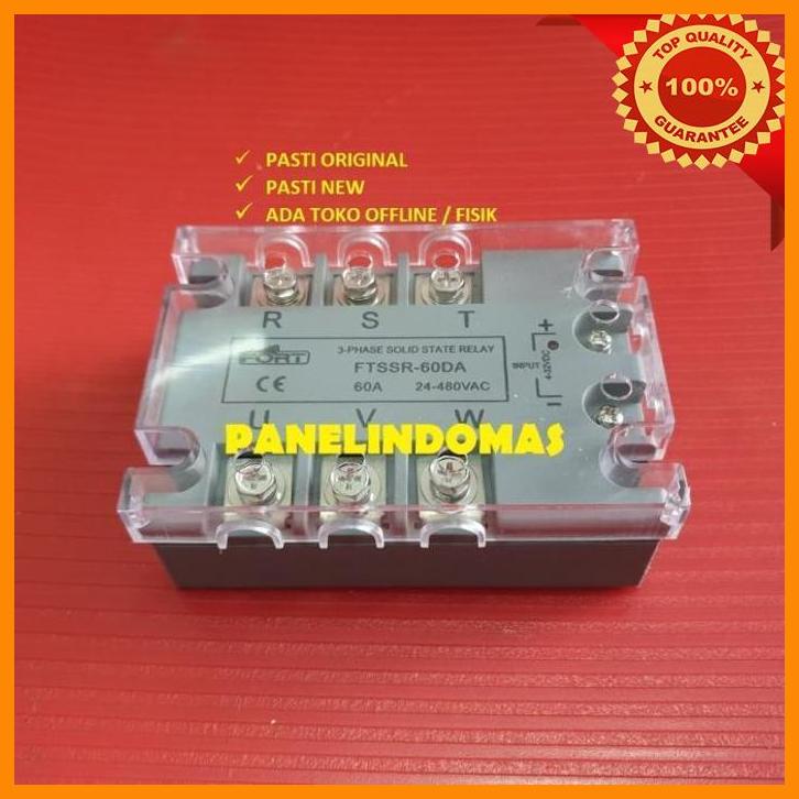 Jual (pane) ftssr-60da 3 phase solid state relay / ssr dc-ac merk fort | Shopee Indonesia