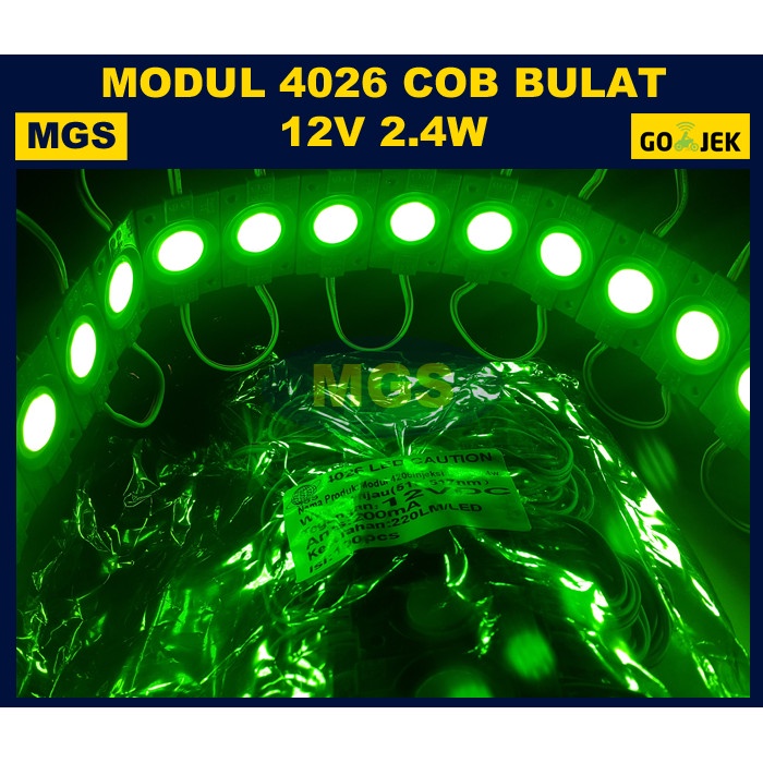 Jual Led Modul Cob Bulat 4026 12V 2.4W Star | Shopee Indonesia