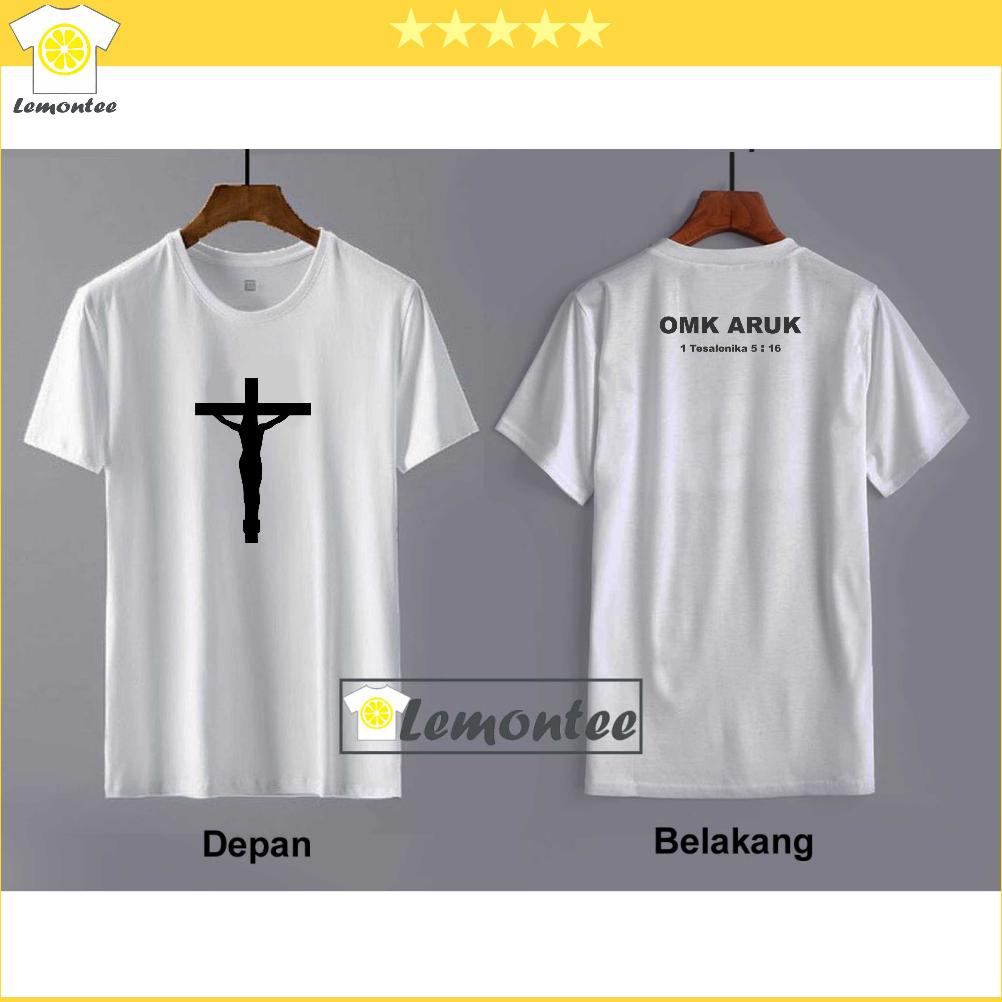 Jual Flash Sale Kaos Rohani Kristen Katolik Salib 4 Omk Aruk Kaos ...