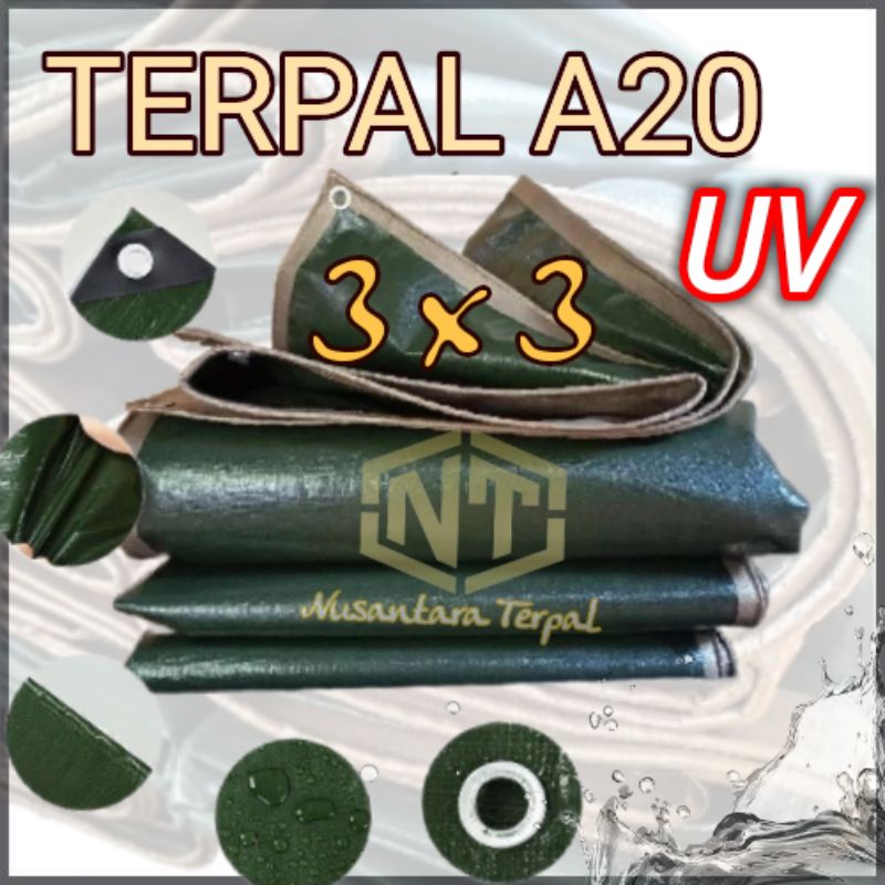 Jual Terpal 3x3 A20 UV, bahan tebal,kuat dan ndak tembus air | Shopee ...