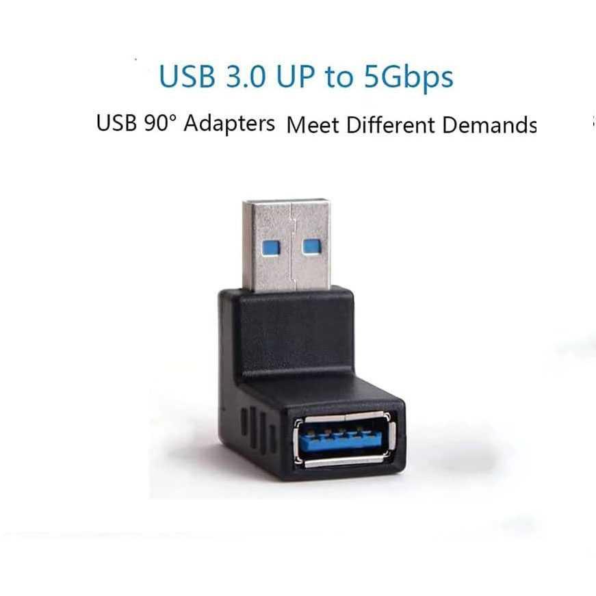 Jual Konverter L Shape USB 3.0 Type A Male ke A Female Upward - 221012 ...