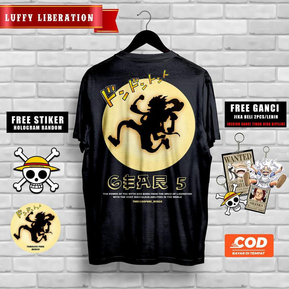 Jual Terlaris Kaos Baju Luffy Gear 5 Warrior Of Liberation One Piece ...
