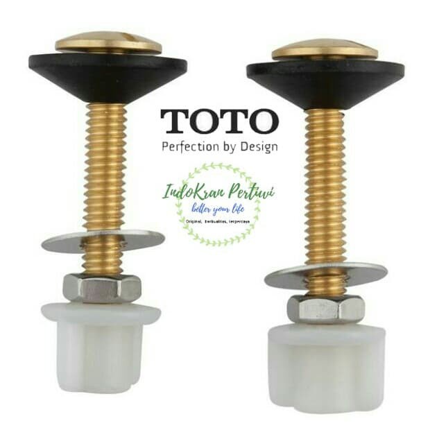 Jual BAUT TANGKI CLOSET TOTO/ SETTING BOLT & NUT FOR TOILET TOTO/SPARE ...