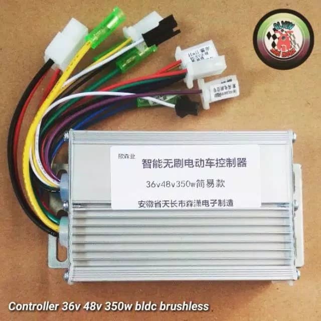 Jual Kontroler Sepeda Listrik 36V 48V 350W Bldc Brushless Controller ...