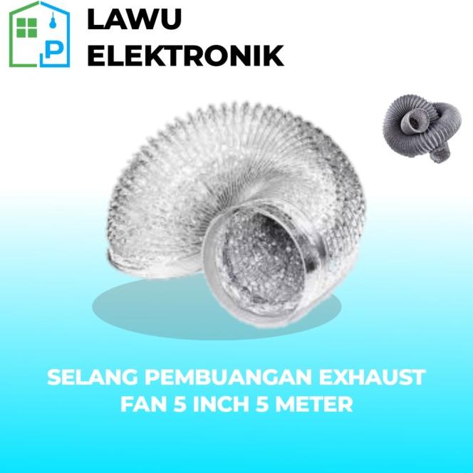 Jual Selang Pipa Pembuangan Exhaust Fan Diameter 5 Inchi 5 Meter ...