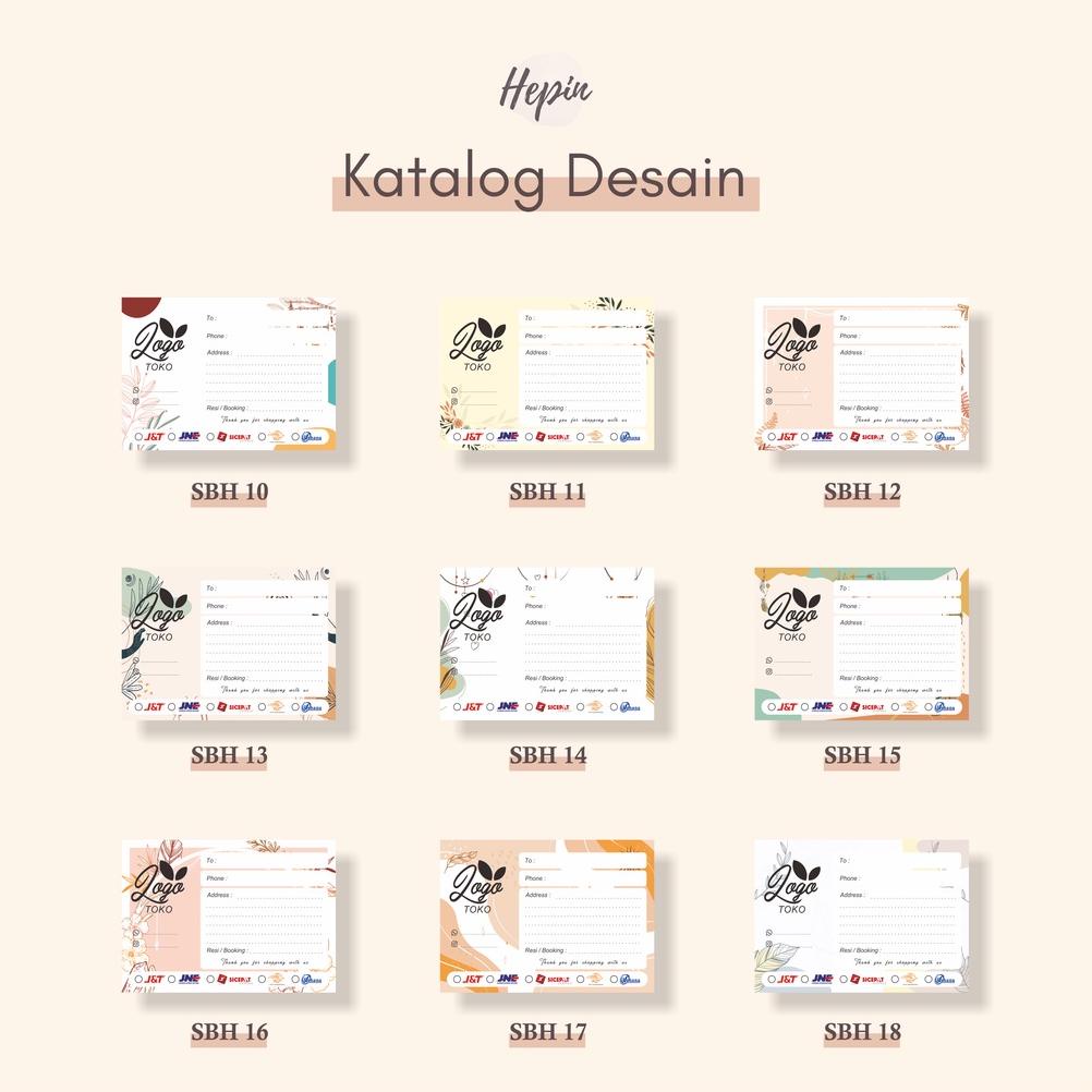 Jual stiker label pengiriman alamat/ murah tema BOHEMIAN/custom design ...
