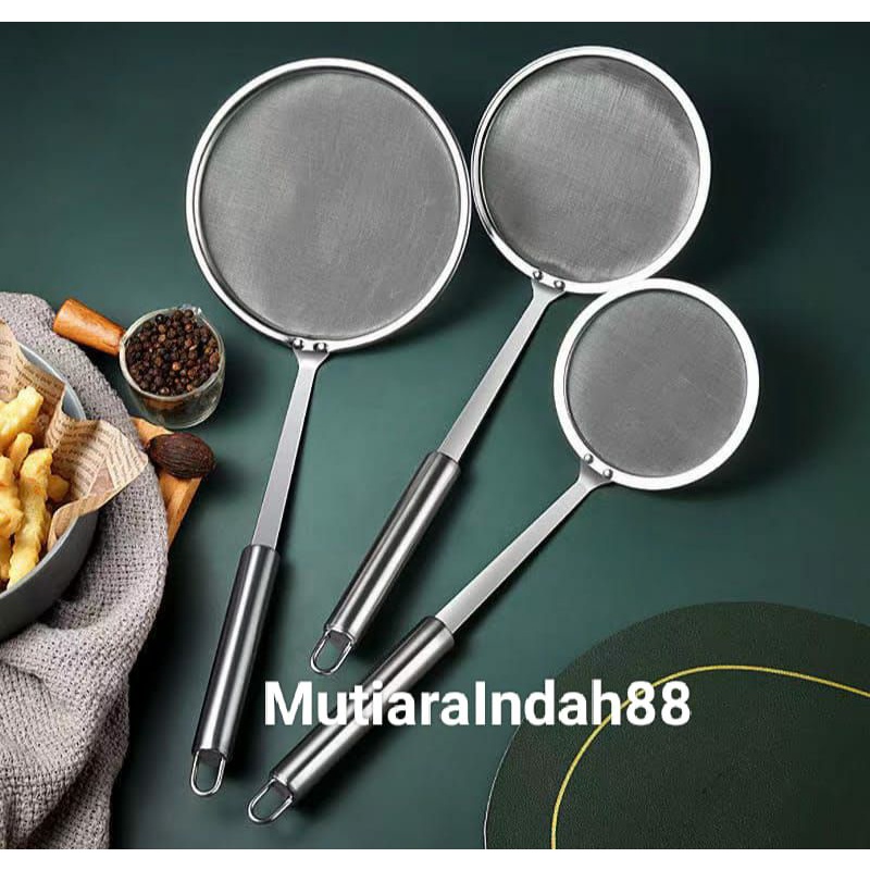 Jual Saringan Minyak Halus Gagang Bulat/Saringan Tirisan Minyak ...