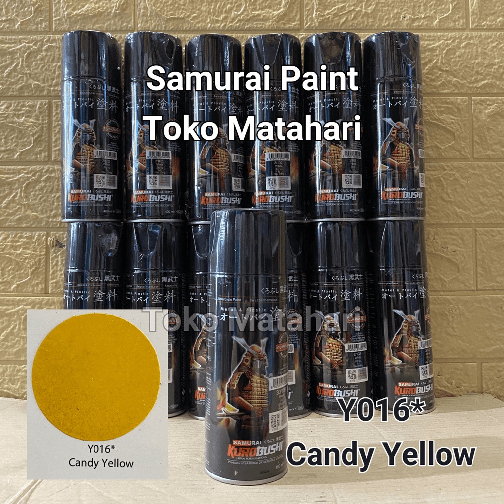 Jual Samurai Y016* Candy Yellow Kuning Cat Semprot Samurai Kurobushi ...