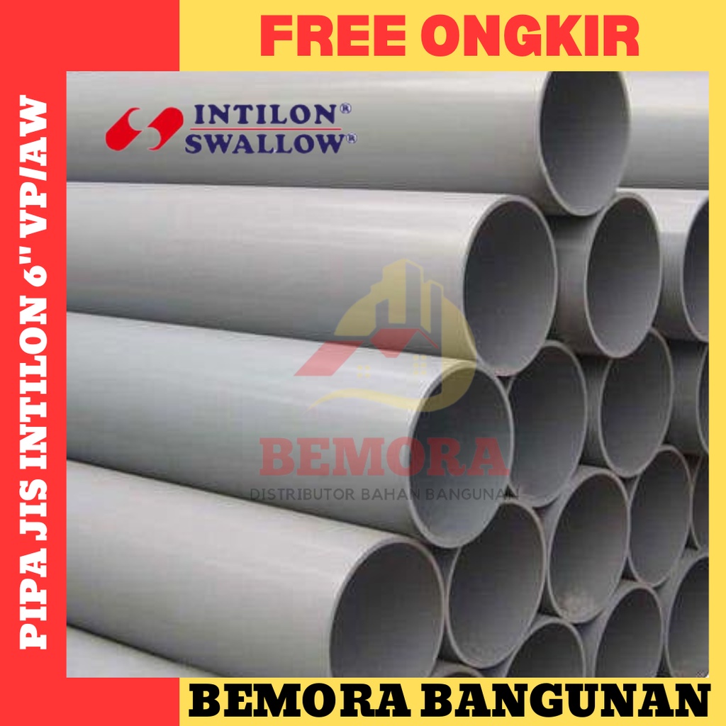 Jual Pipa Jis Merek Intilon Warna Abu 6 inch VP / AW (Harga Grosir ...
