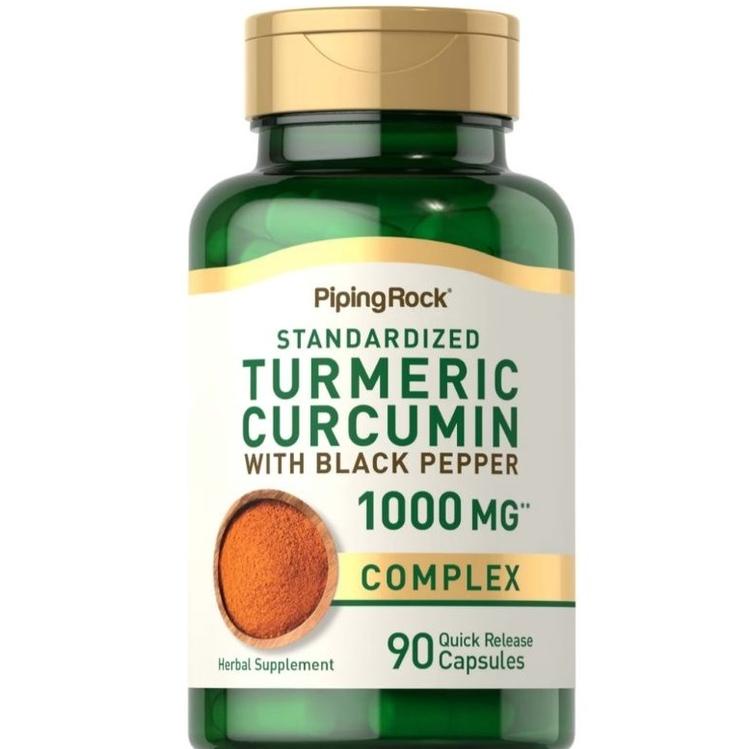 Jual Bvr Pipingrock Turmeric Curcumin Complex 1000 Mg Isi 90 / 22.000 ...
