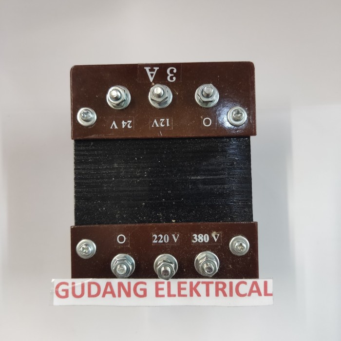 Jual [New] Trafo Transformer Input 0 380 220 Vac Output 0 12 24 Vac 3 ...