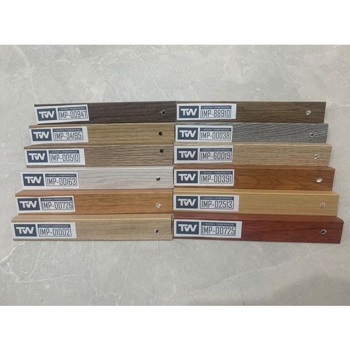 Jual List Siku L Step Nosing Tangga Pvc 2.4M Motif Kayu Merk Timberwood ...