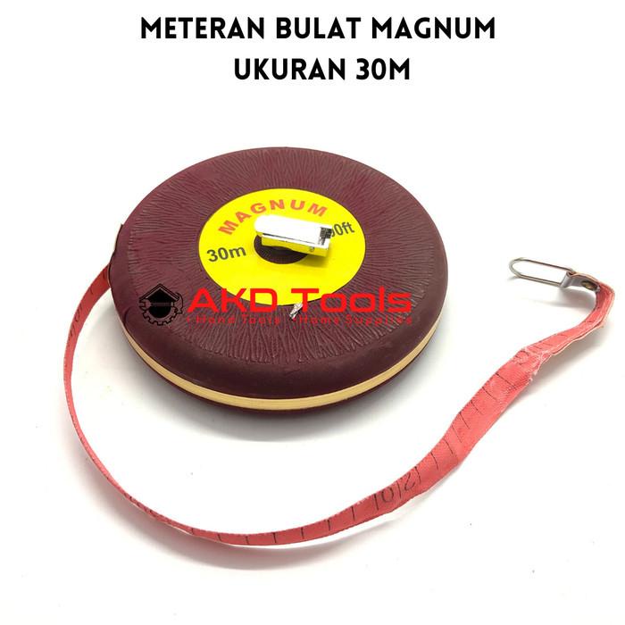 Jual Meteran Bulat Kulit 30 50 100 Meter Magnum | Meteran Roll Tanah ...