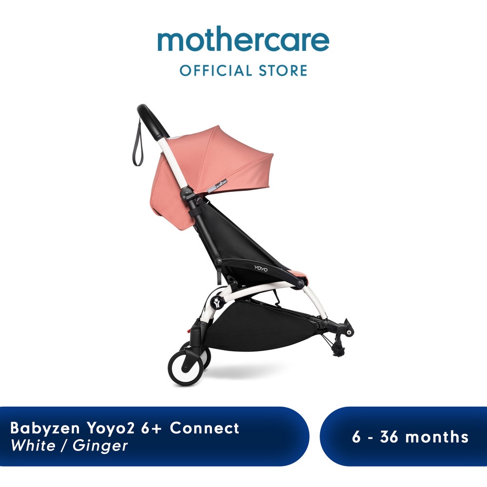Jual Stokke Complete Connect Babyzen YOYO² Stroller 6+ White/Ginger ...