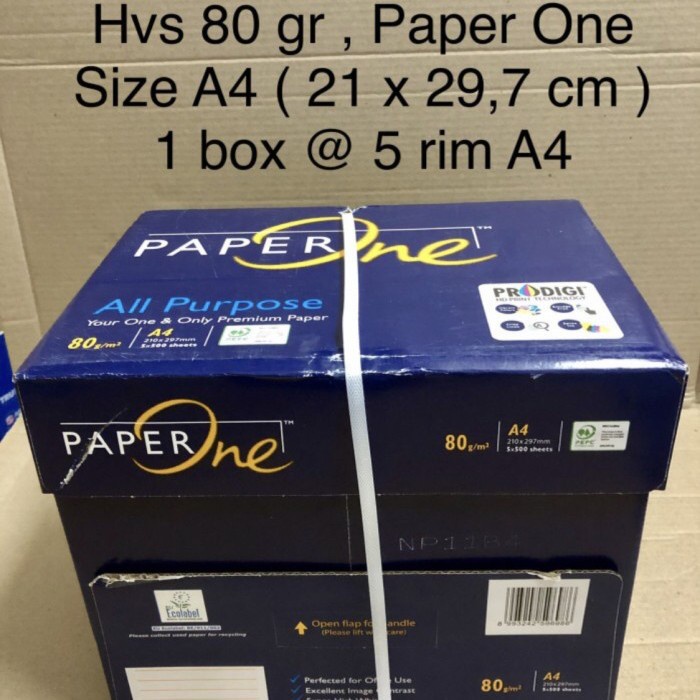 Jual Promo Kertas Hvs Putih A4 80 Gr Paper One ( Box ) | Shopee Indonesia
