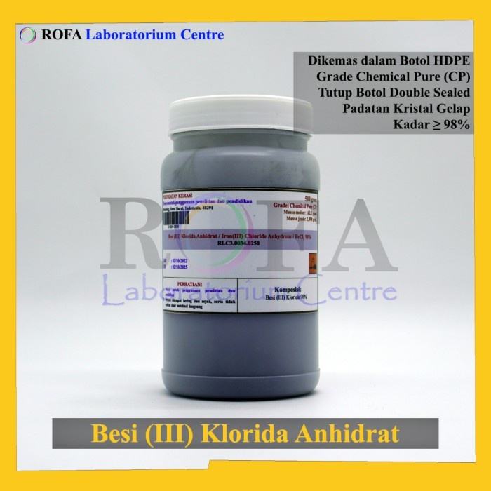 Jual Ready Besi (III) Klorida Anhidrat / Iron (III) Chloride / FeCl3 CP ...