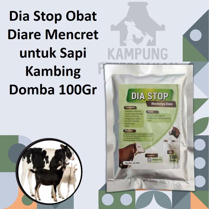 Jual Dia Stop Obat Diare Mencret untuk Sapi Kambing Domba 100Gr ...
