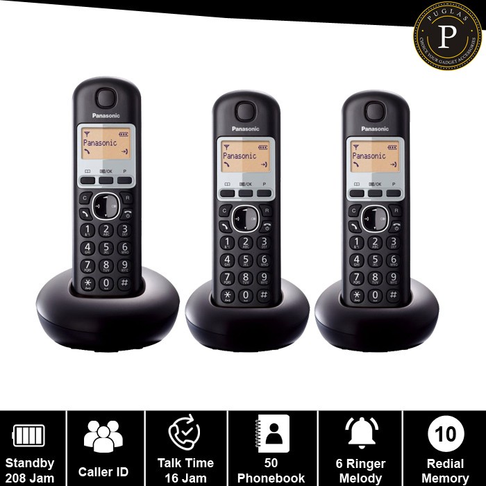 Jual Telepon Rumah Kantor Wireless Cordless Panasonic Kx-Tgb213 | Shopee Indonesia
