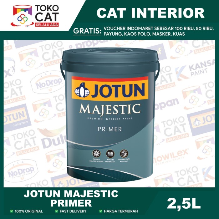 Jual Cat Dasar Tembok Dalam Jotun Majestic Primer Ukuran 2,5 Liter ...