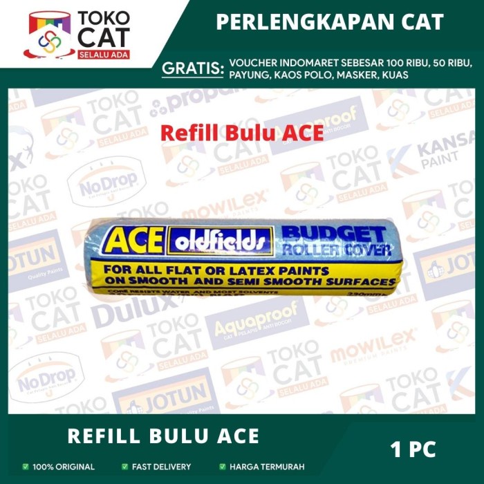 Jual REFILL BULU ROLL ACE OLDFIELDS BUDGET BESAR / REFILL BULU ROLL ACE ...