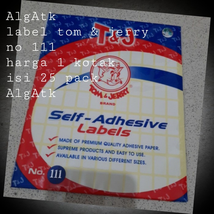 Jual Stiker Label - Label Stiker Tom & Jerry No 111 | Shopee Indonesia