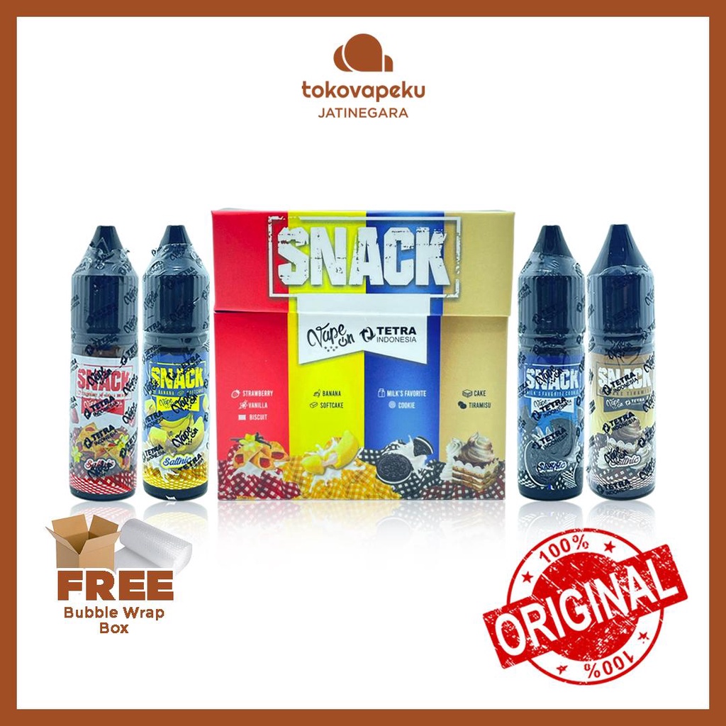 Jual SNACK SALT SERIES SNACK SALTNIC SERIES 15ML ORI by TETRA X VAPEON ...