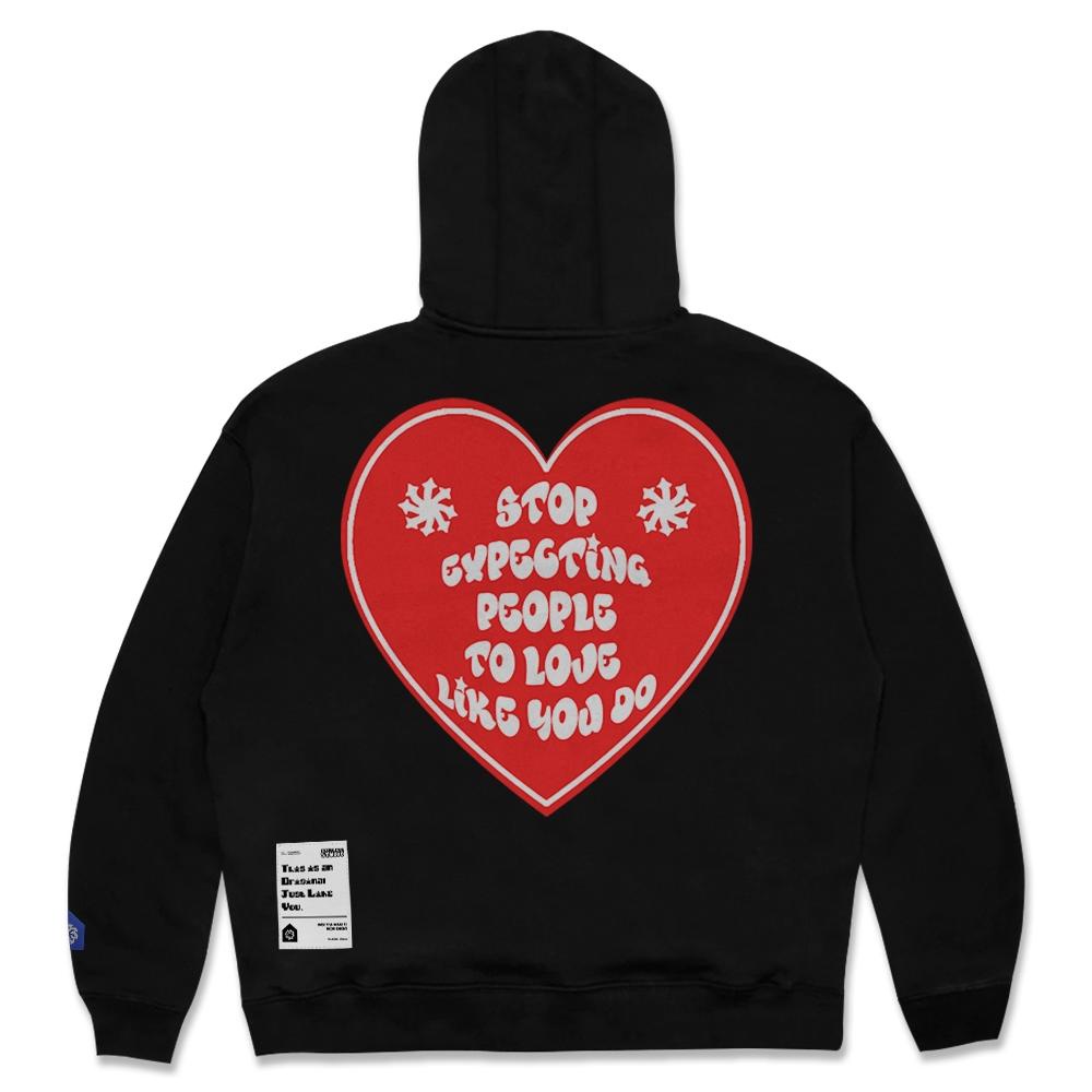 Jual Fearless Studio Oversized Hoodie - Heartless Black | Shopee Indonesia