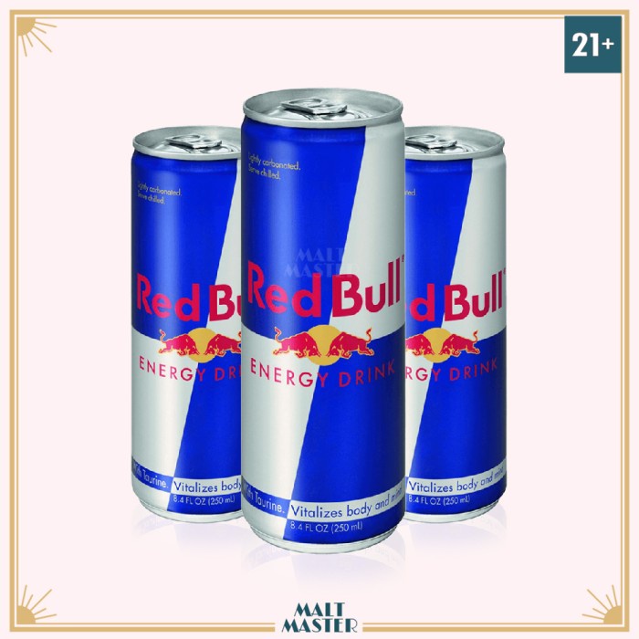 Jual Ready Red Bull Energy Drink Minuman Energi 250ml - 3 Kaleng ...