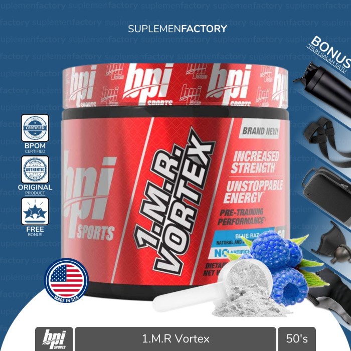 Jual BPI 1MR 1 MR VORTEX 60 SERVINGS PRE WORKOUT VORTEX NEW | Shopee ...