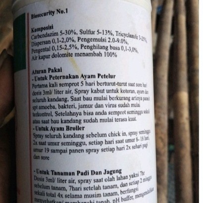 Jual Disinfektan Cap Badak / Sulfur Carbendazim / Fungisida / Minum ...