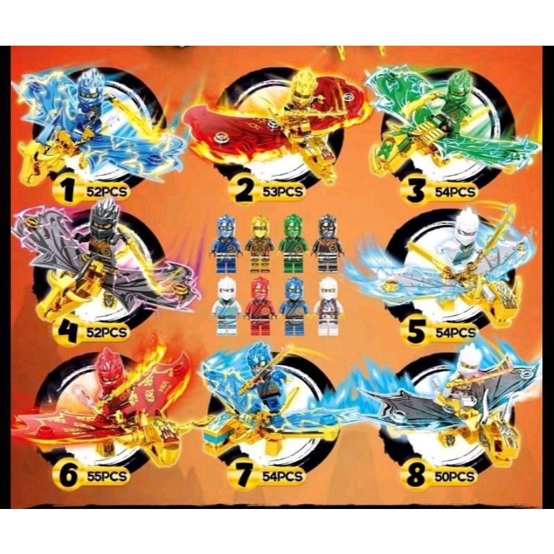 Jual mainan ninja dragon naga bersayap lengkap dengan senjata D587 hobi ...