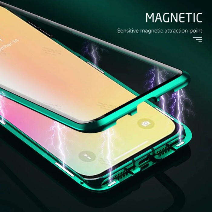 Jual Double Glass 13 / 13 Mini Magnetic Case Magnet Kaca Depan Hard ...