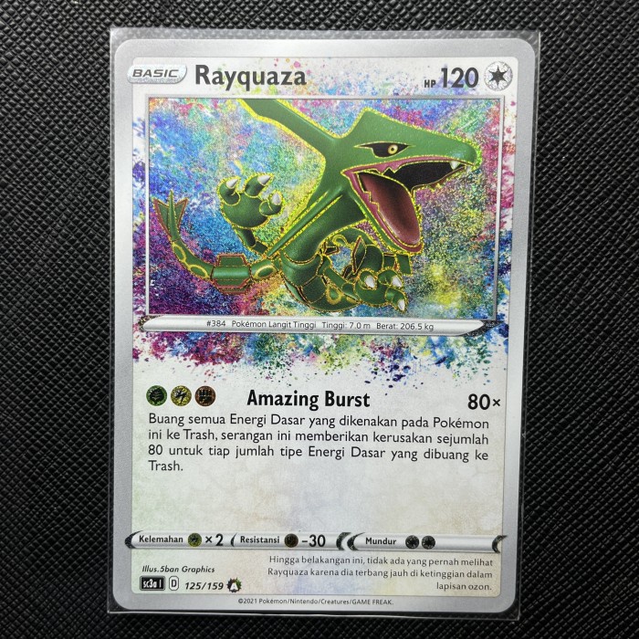 Jual COD Rayquaza Amazing Rare Sc3A Kartu Pokemon Tcg Indonesia ...